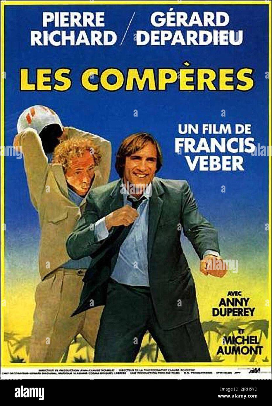 PIERRE RICHARD, GERARD DEPARDIEU, LES COMPERES, 1983 Stock Photo - Alamy