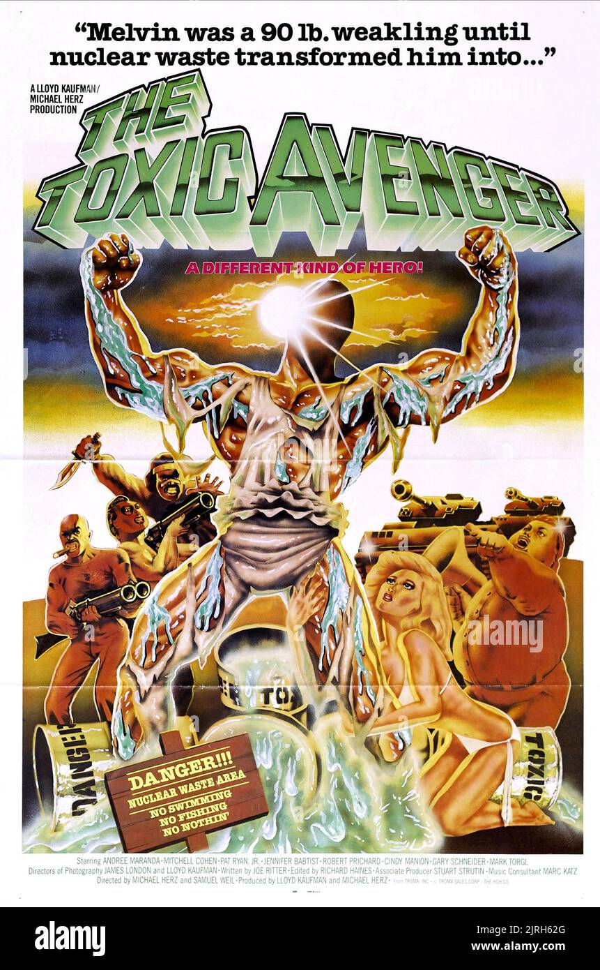 MOVIE POSTER, THE TOXIC AVENGER, 1984 Stock Photo - Alamy