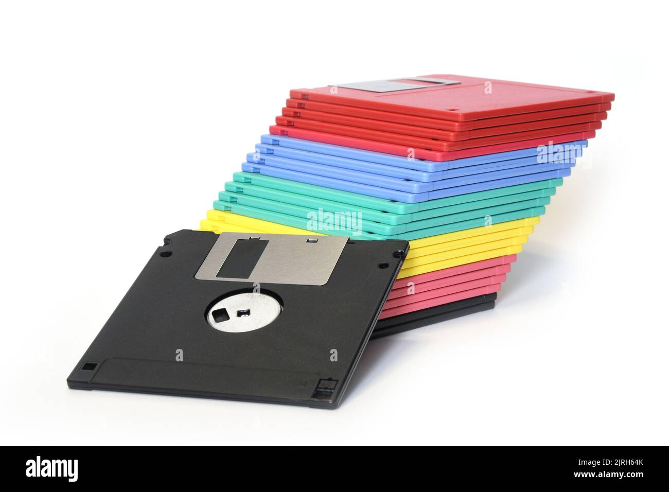 old floppy diskettes isolated on white Stock Photo - Alamy