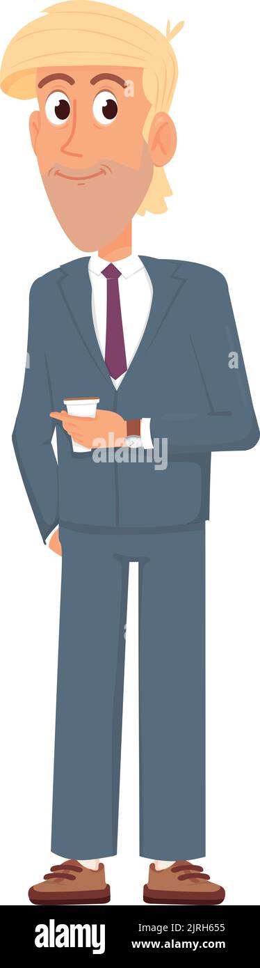 Cartoon man in suit hi-res stock photography and images - Alamy