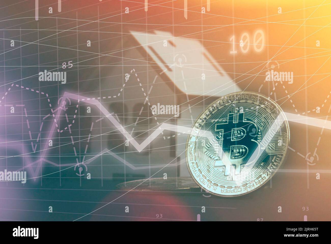 Chart of selling and buying bitcoin on the exchange. The fall in the rate of cryptocurrencies ...