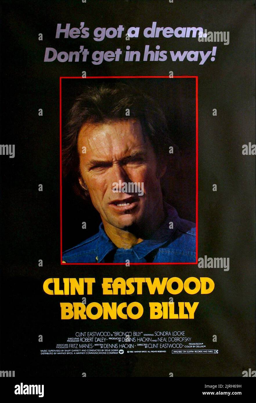 CLINT EASTWOOD POSTER, BRONCO BILLY, 1980 Stock Photo - Alamy