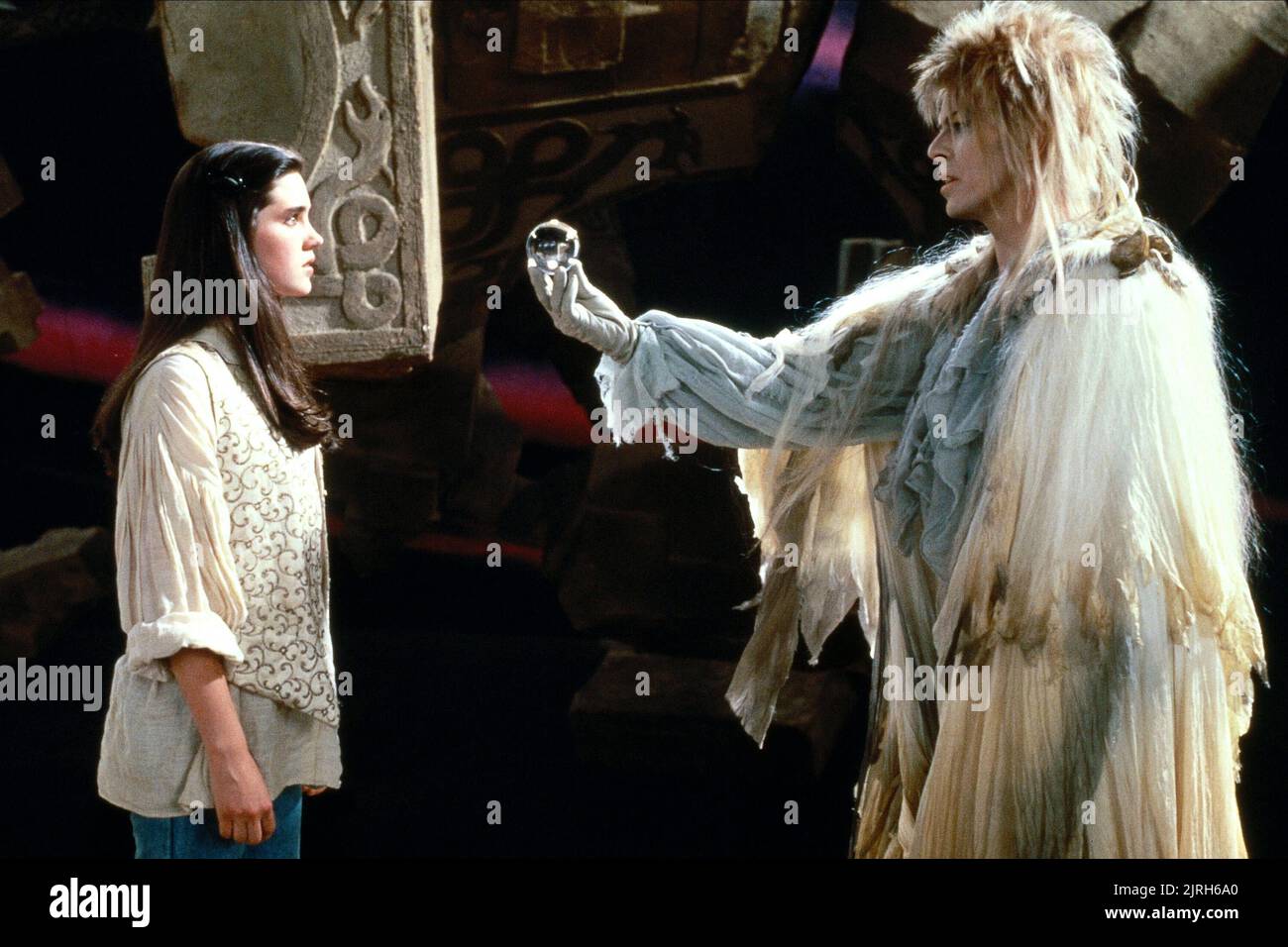 JENNIFER CONNELLY, DAVID BOWIE, LABYRINTH, 1986 Stock Photo - Alamy