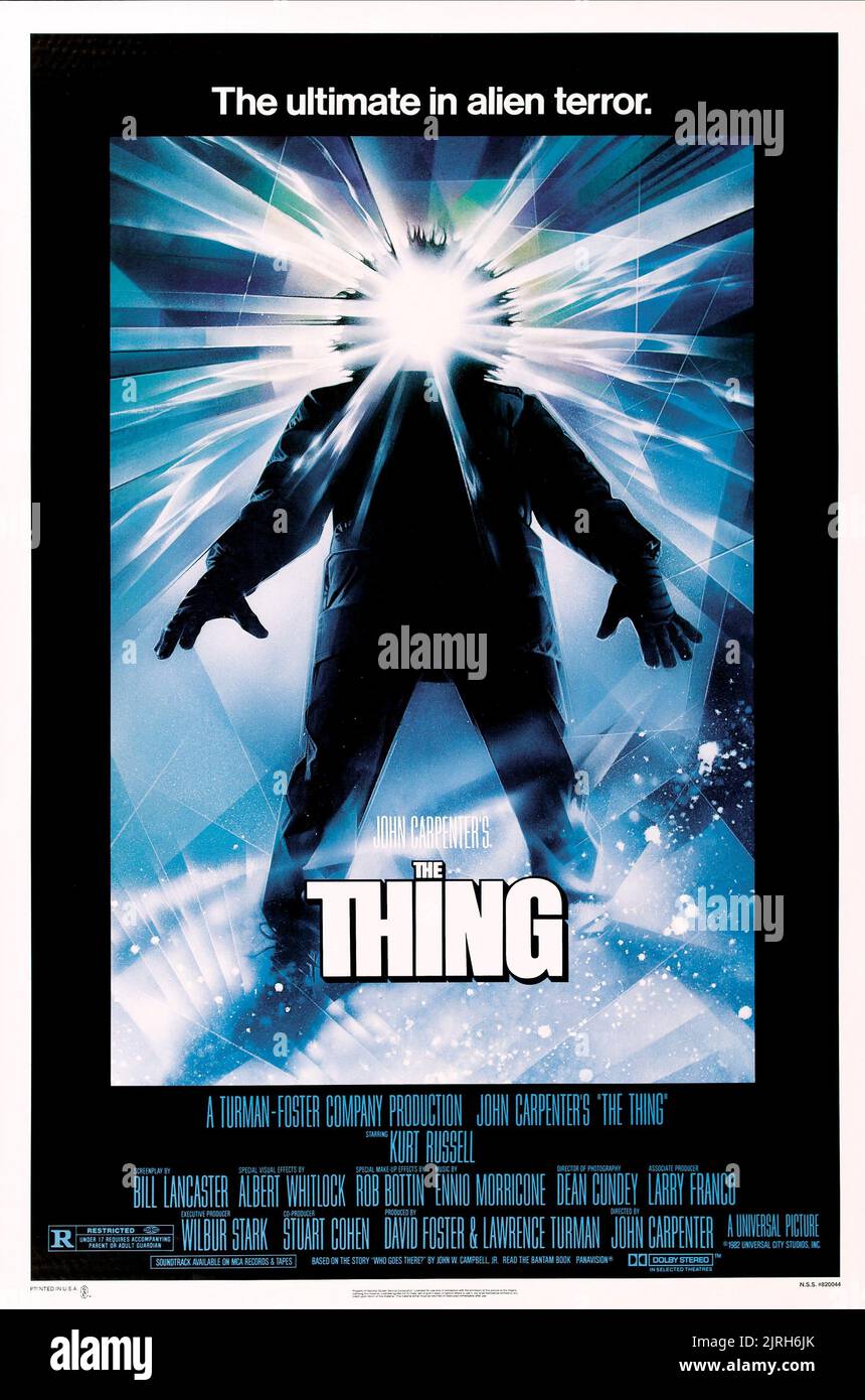 MOVIE POSTER, THE THING, 1982 Stock Photo - Alamy