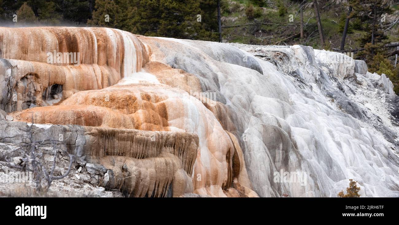 Hot Spring Landscape with colorful ground formation Stock Photo - Alamy