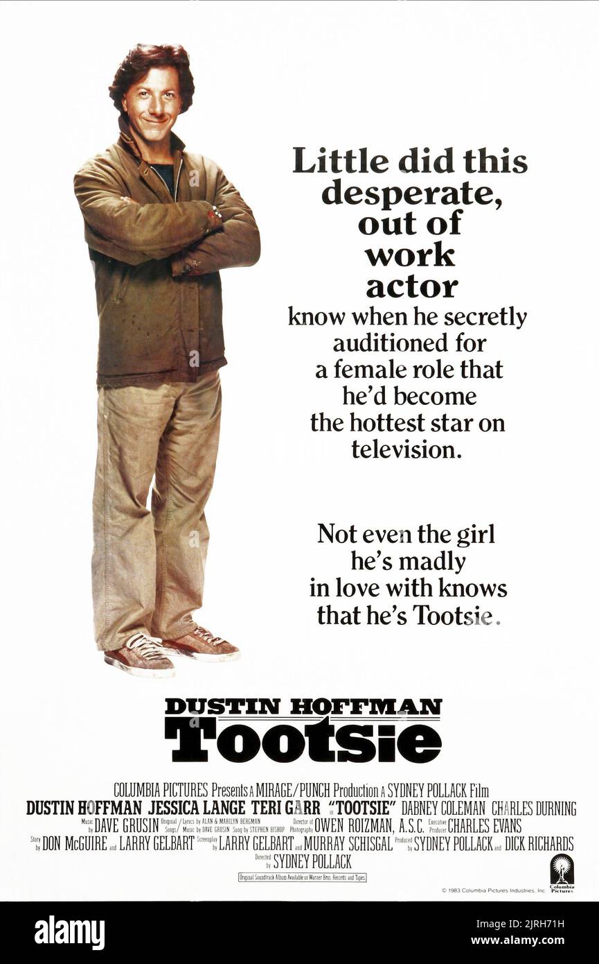 DUSTIN HOFFMAN MOVIE POSTER, TOOTSIE, 1982 Stock Photo - Alamy