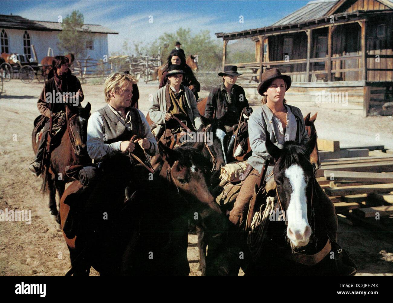 Kiefer Sutherland & Emilio Estevez Film: Young Guns (1982) Characters: Josiah Gordon 'Doc ...