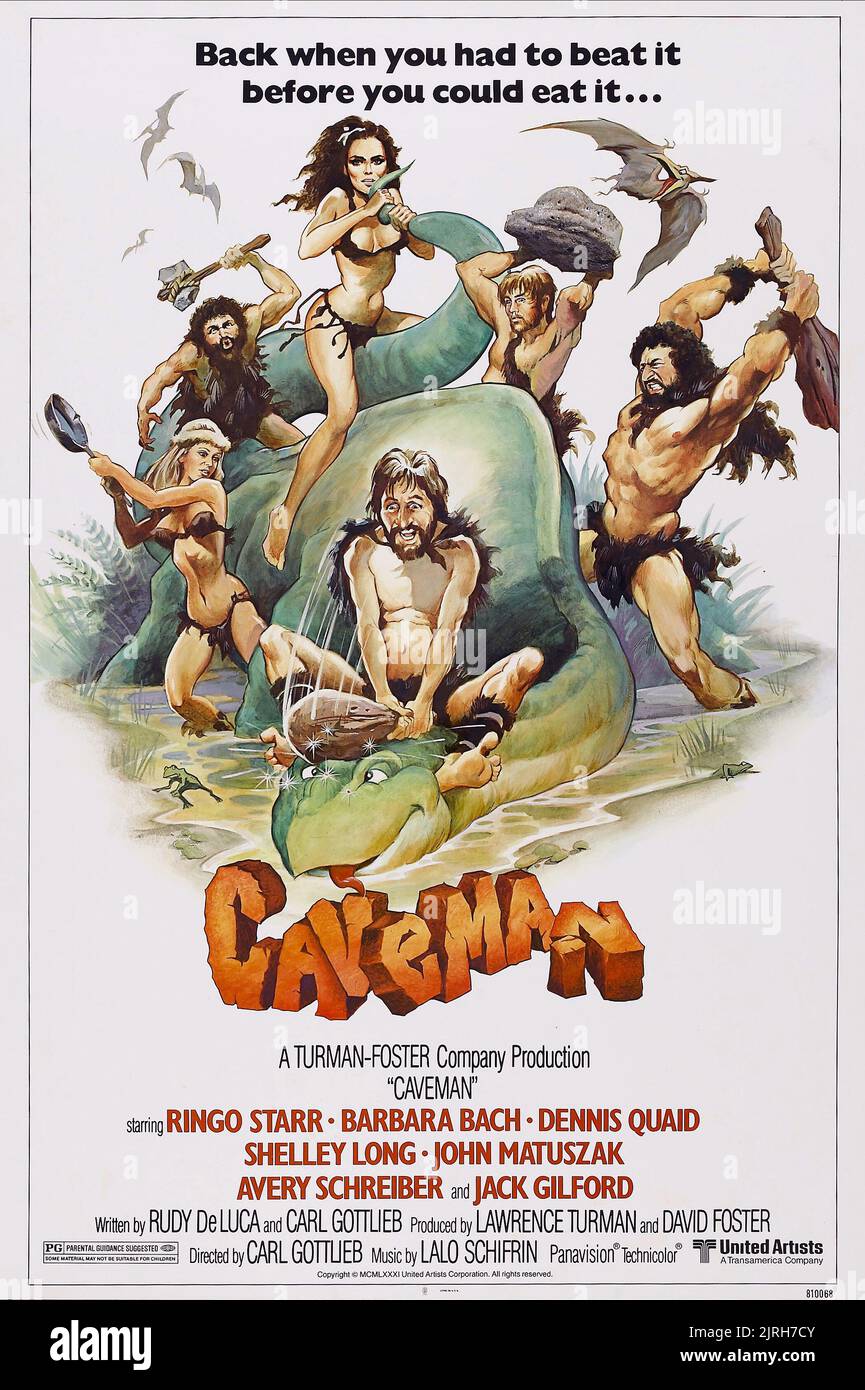 MOVIE POSTER, CAVEMAN, 1981 Stock Photo - Alamy
