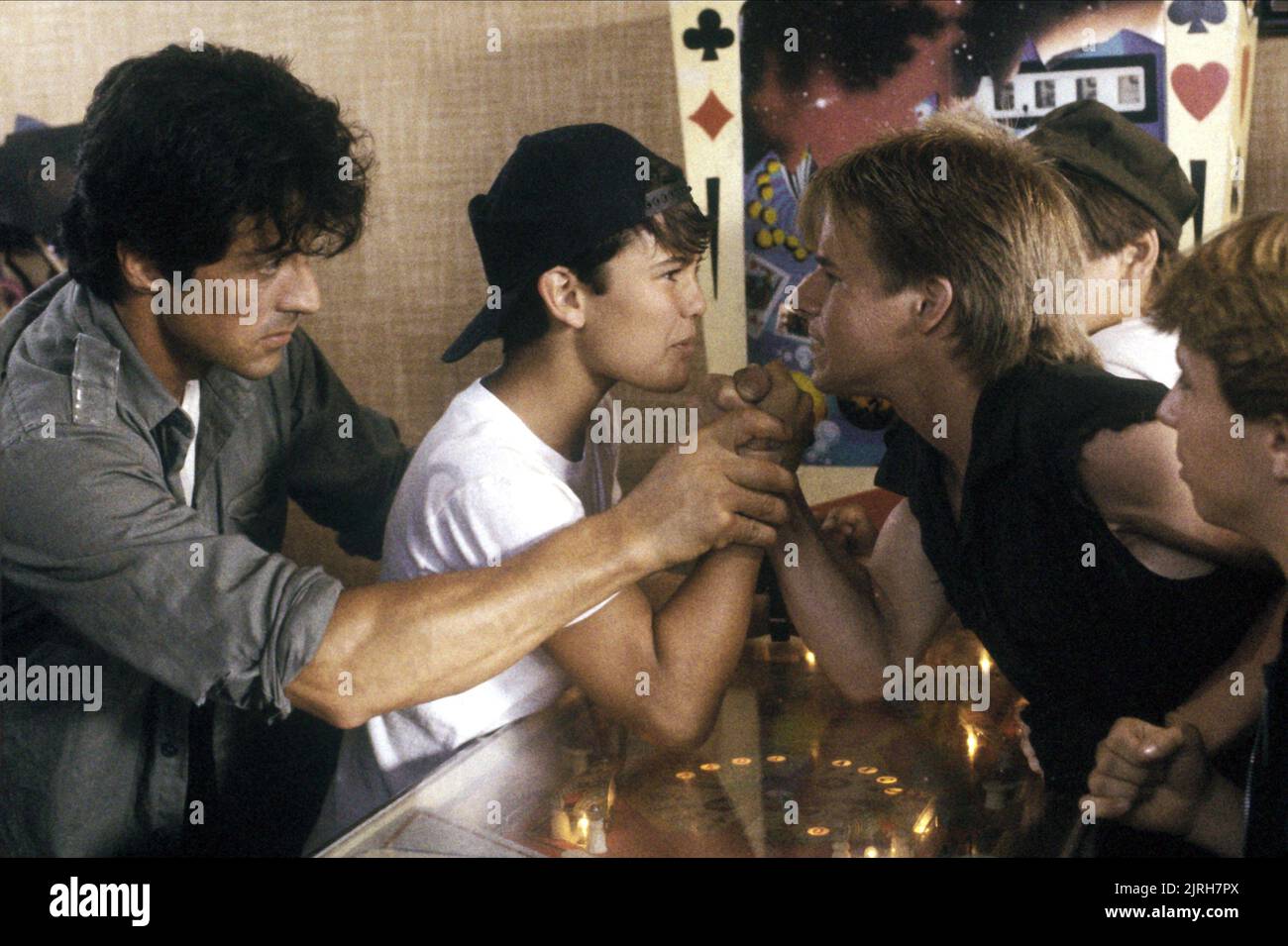 SYLVESTER STALLONE, DAVID MENDENHALL, OVER THE TOP, 1987 Stock Photo ...