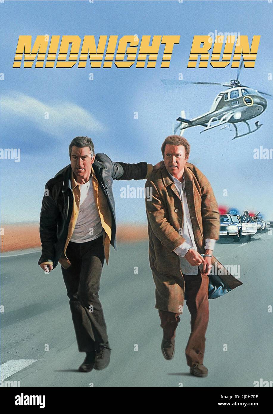 ROBERT DE NIRO, CHARLES GRODIN POSTER, MIDNIGHT RUN, 1988 Stock Photo ...