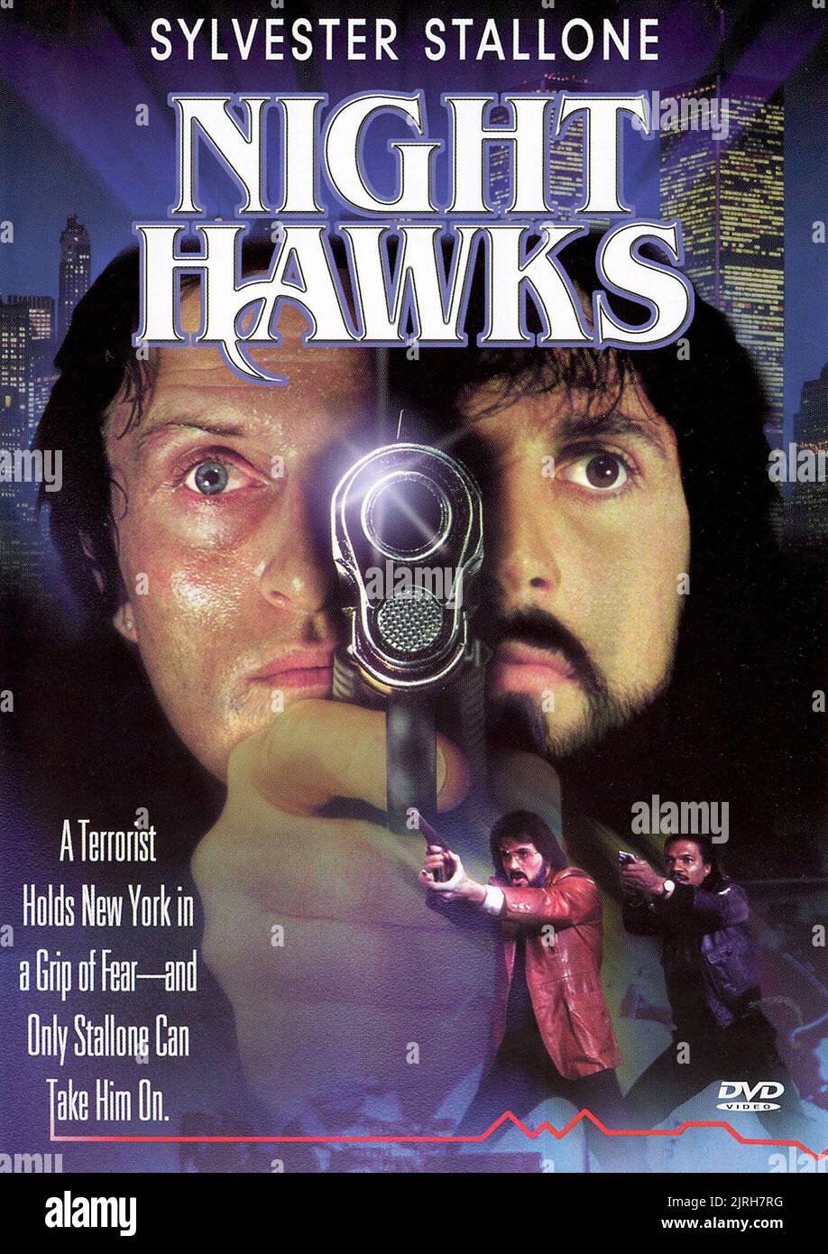 RUTGER HAUER. SYLVESTER STALLONE, BILLY DEE WILLIAMS POSTER, NIGHTHAWKS ...