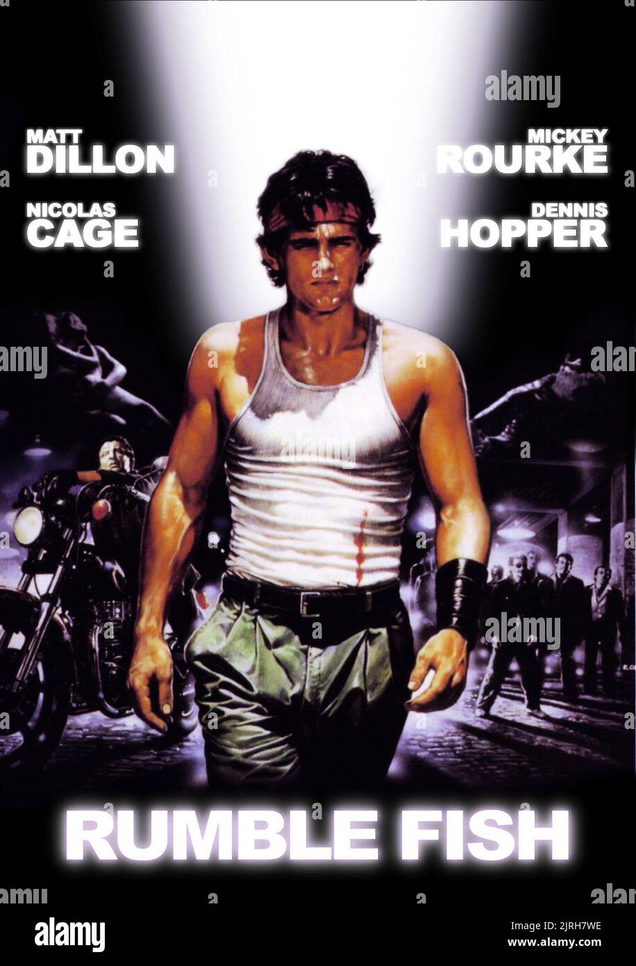 MATT DILLON POSTER, RUMBLE FISH, 1983 Stock Photo - Alamy