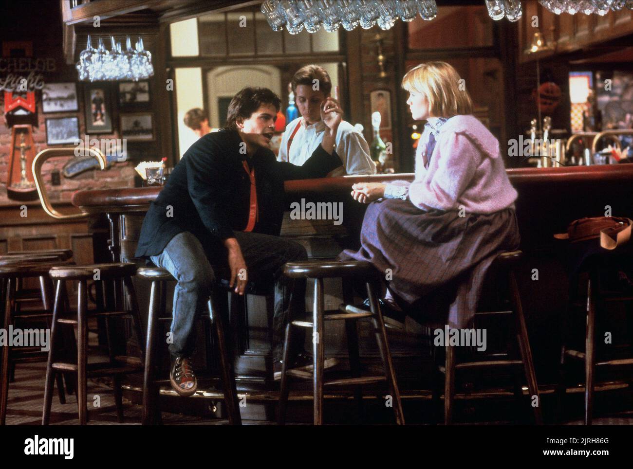 ROB LOWE, EMILIO ESTEVEZ, MARE WINNINGHAM, ST. ELMO'S FIRE, 1985 Stock ...