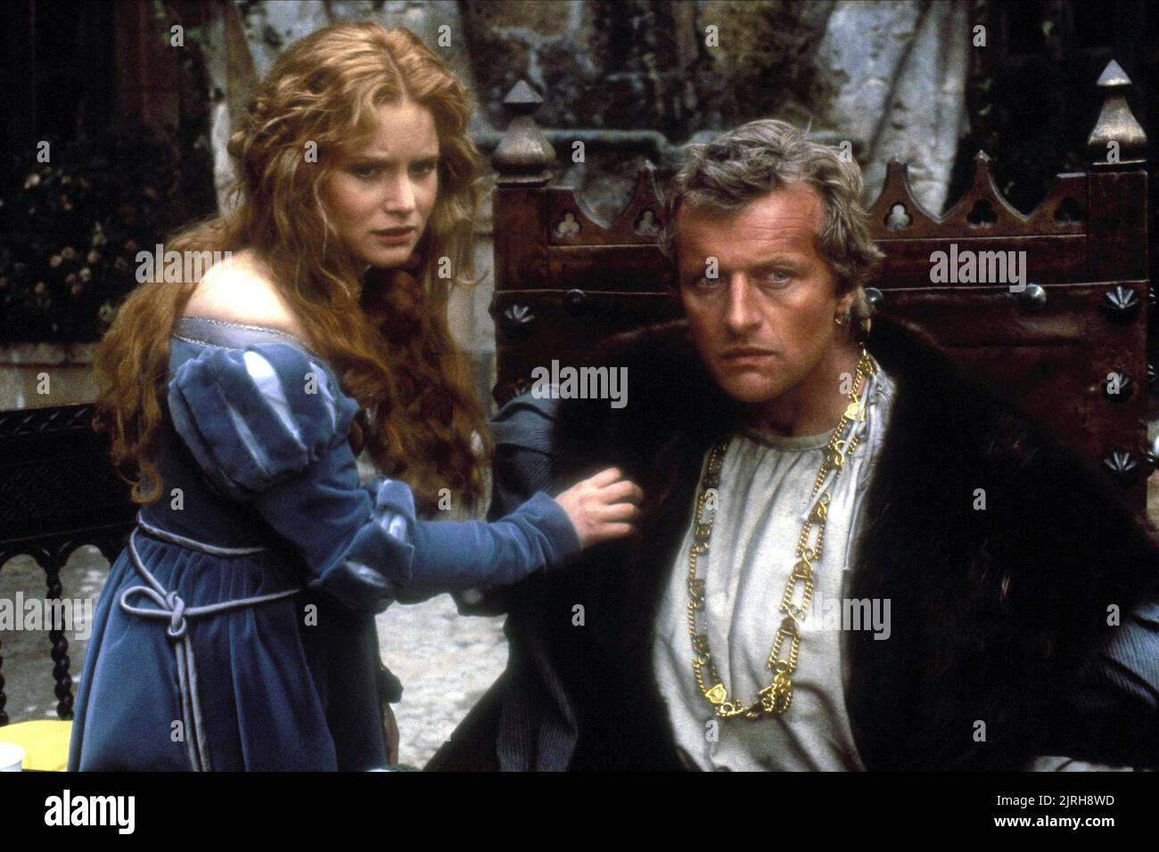 JENNIFER JASON LEIGH, RUTGER HAUER, FLESH+BLOOD, 1985 Stock Photo - Alamy