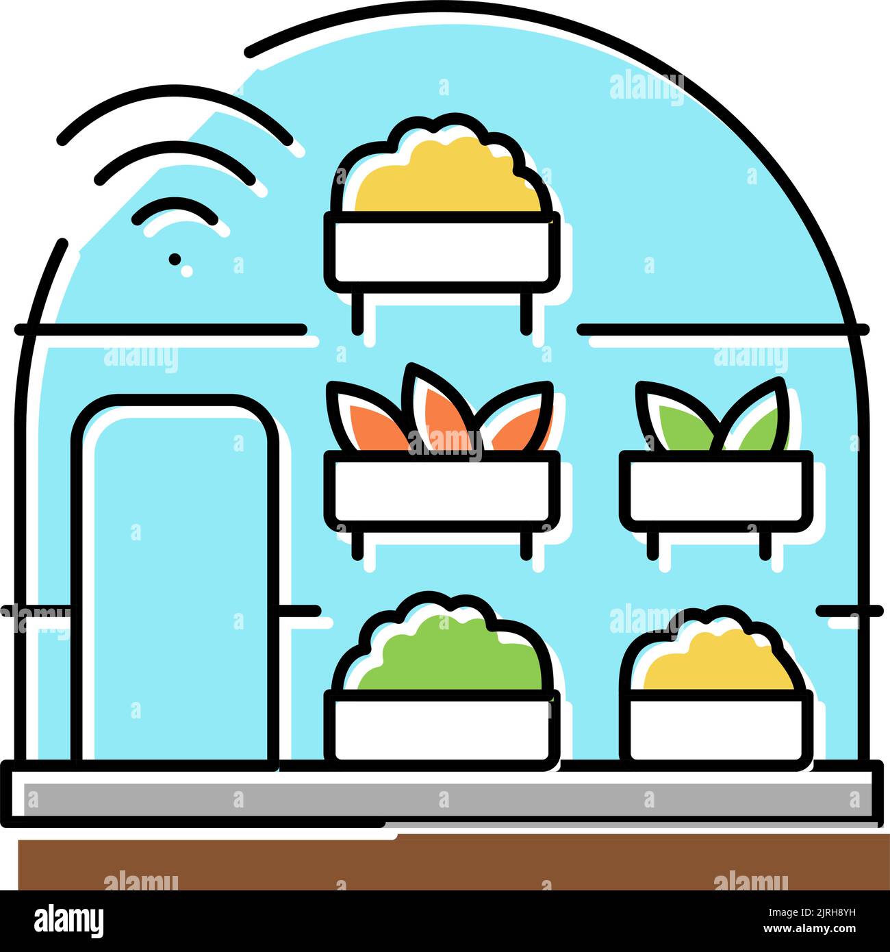 lab farm agriculture color icon vector illustration Stock Vector Image ...