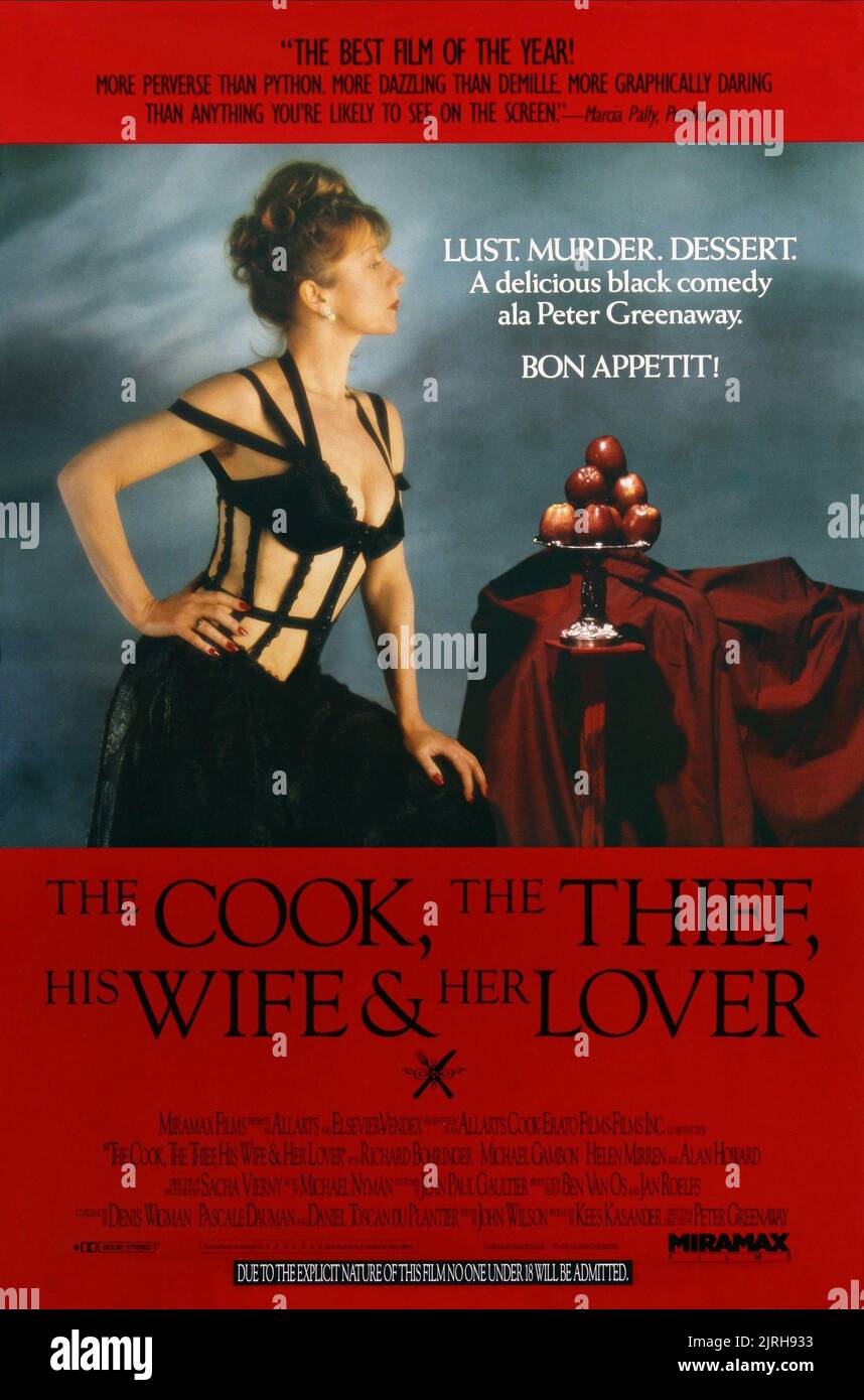 Helen Mirren Poster The Cook The Thief His Wife And Her Lover 1989