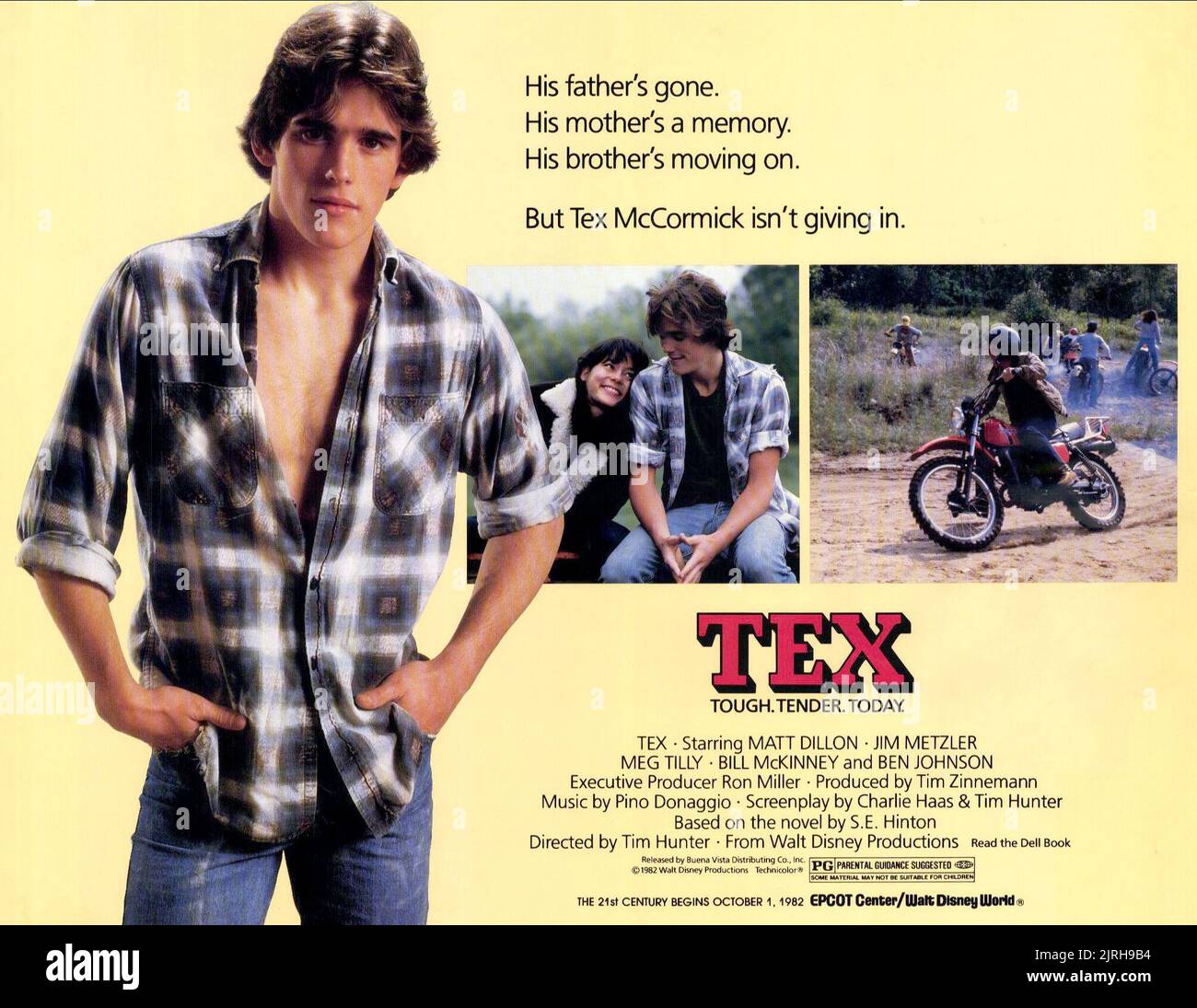 MATT DILLON POSTER, TEX, 1982 Stock Photo - Alamy