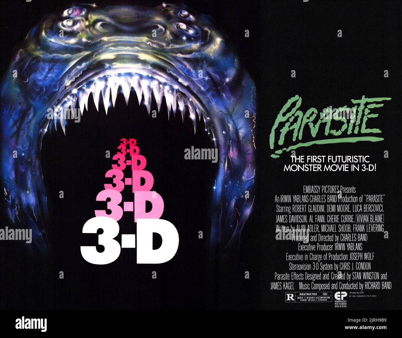 MOVIE POSTER, PARASITE, 1982 Stock Photo - Alamy