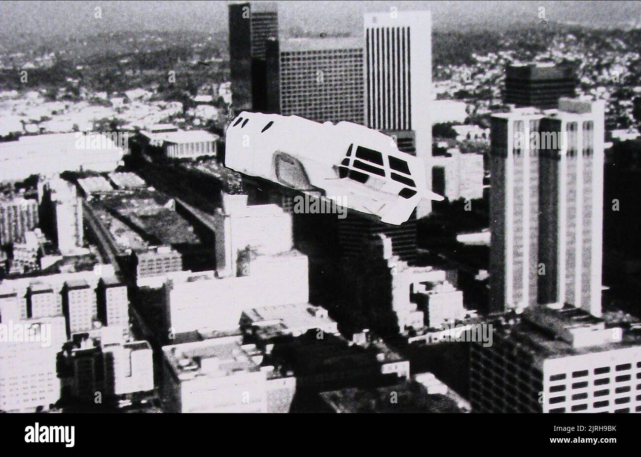 FUTURISTIC CITY SCENE, V: THE FINAL BATTLE, 1984 Stock Photo - Alamy