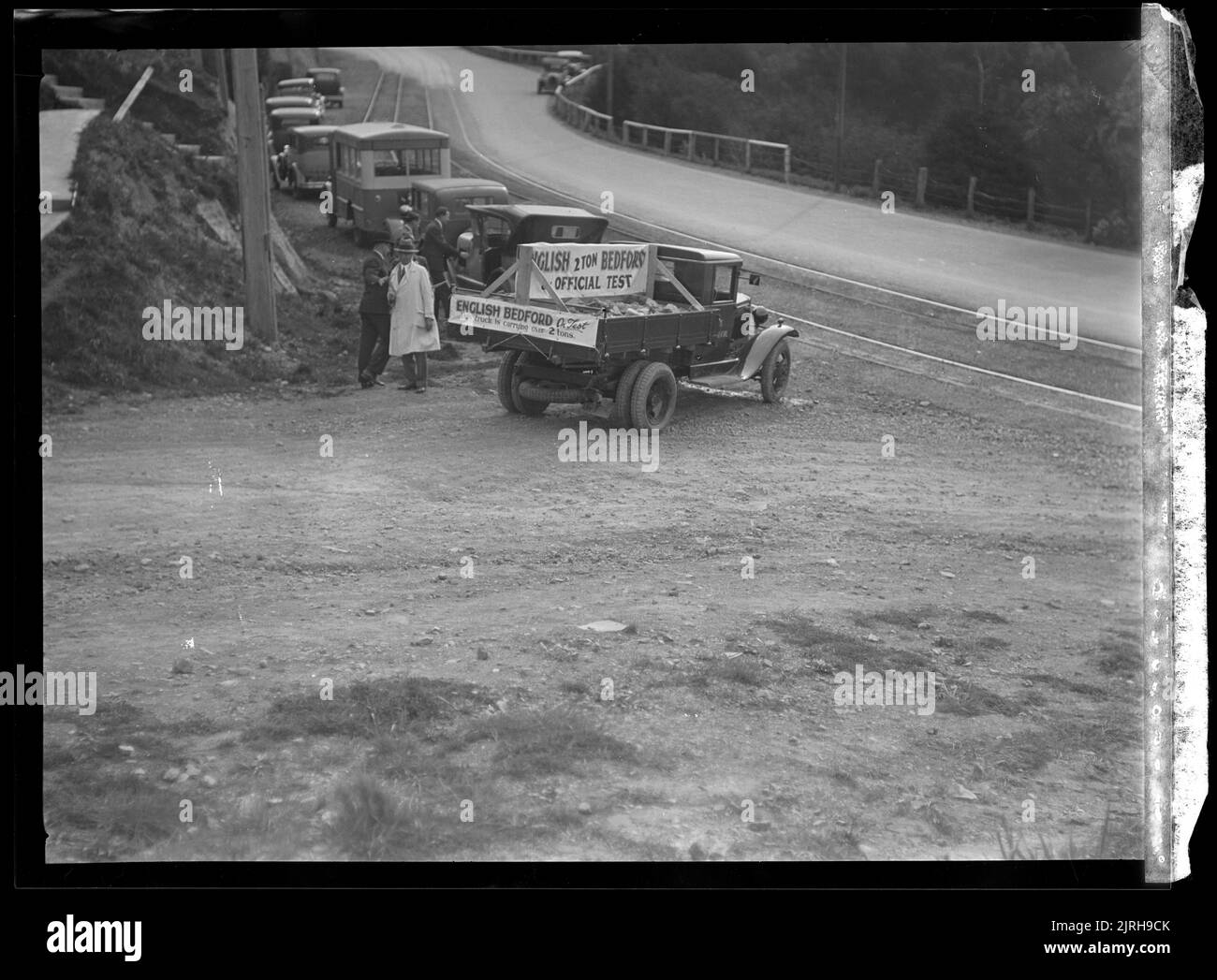 Bedford truck two ton test, circa 1926, Petone, by Gordon Burt, Gordon ...