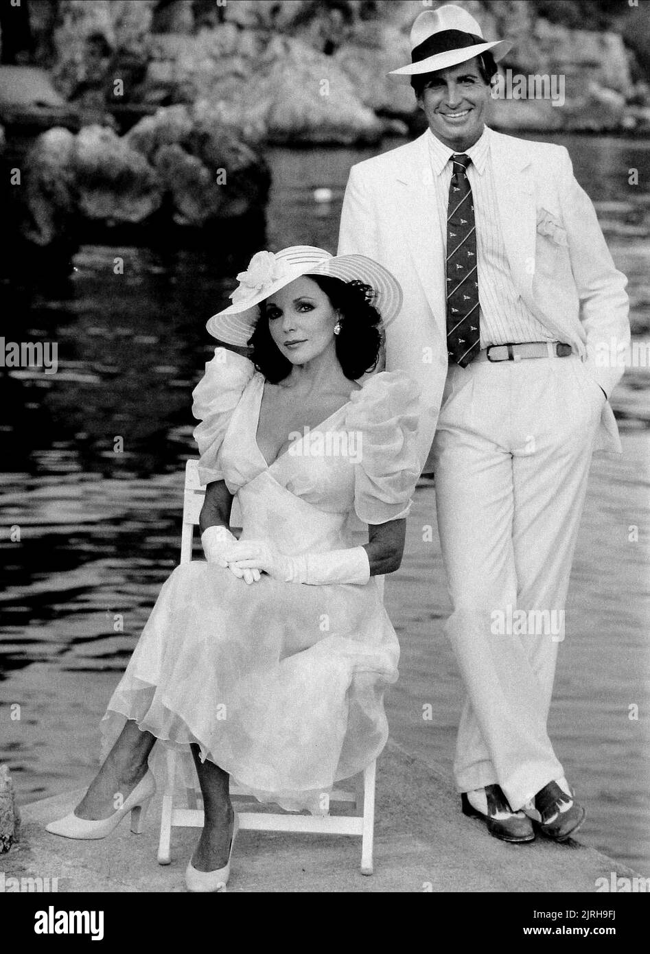 JOAN COLLINS, GEORGE HAMILTON, MONTE CARLO, 1986 Stock Photo - Alamy