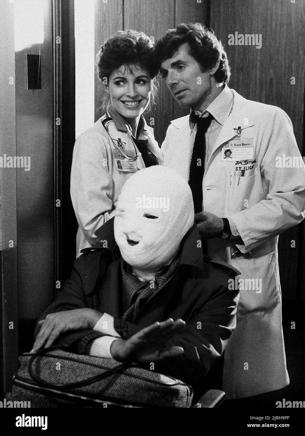 CYNTHIA SIKES, MICHAEL HALSEY, DAVID BIRNEY, ST. ELSEWHERE, 1982 Stock ...