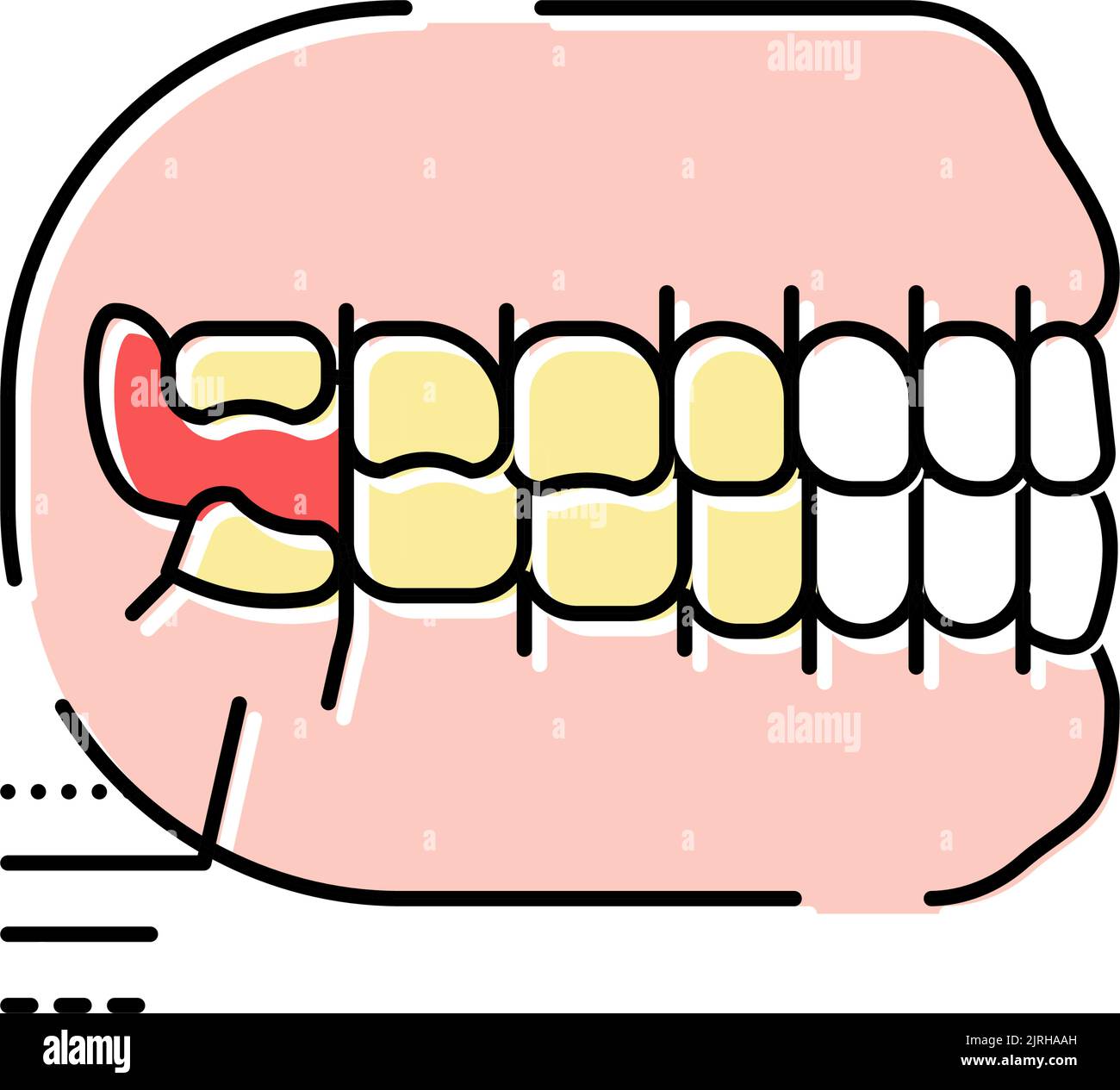 wisdom tooth color icon vector illustration Stock Vector Image & Art ...