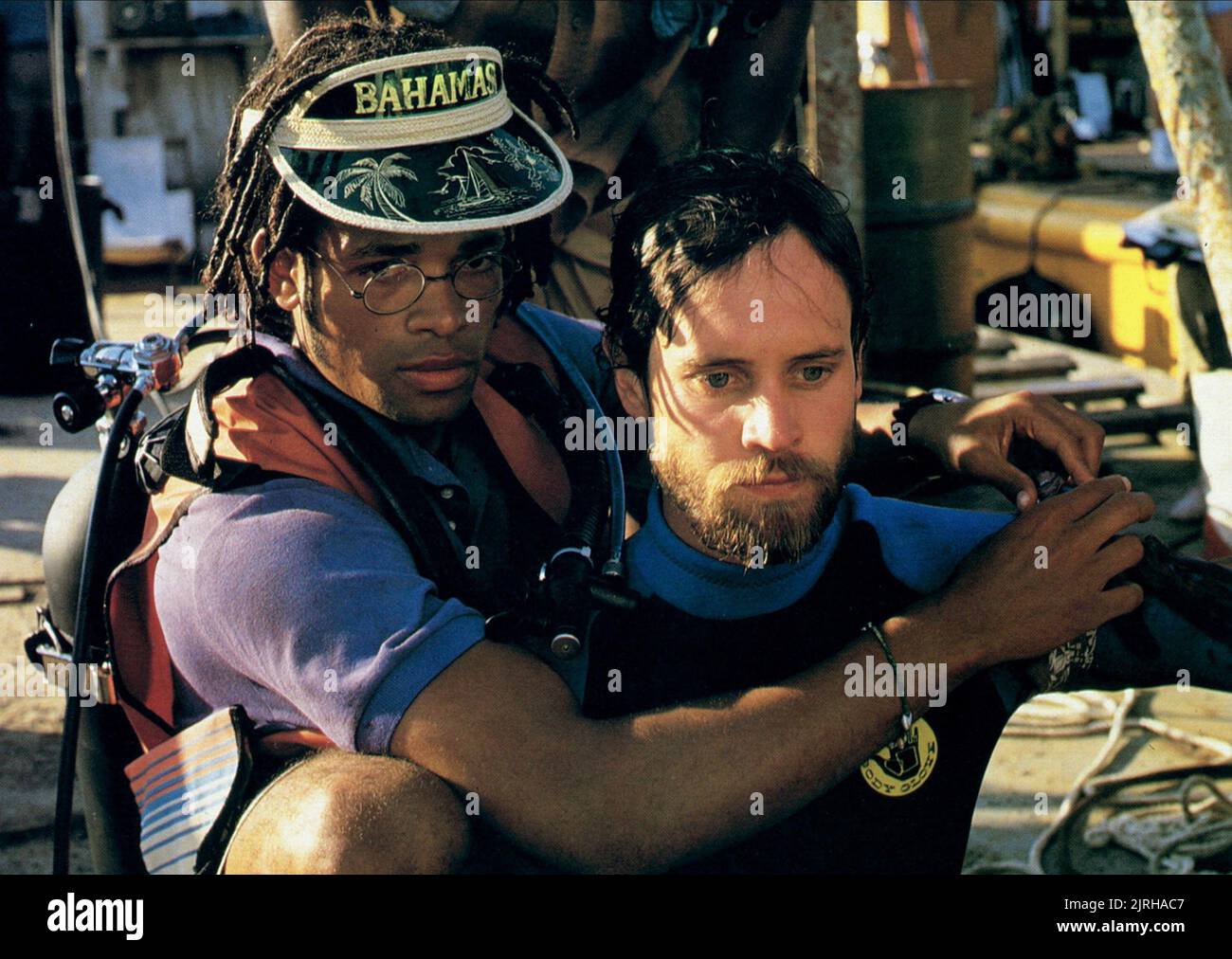 MARIO VAN PEEBLES, LANCE GUEST, JAWS: THE REVENGE, 1987 Stock Photo - Alamy