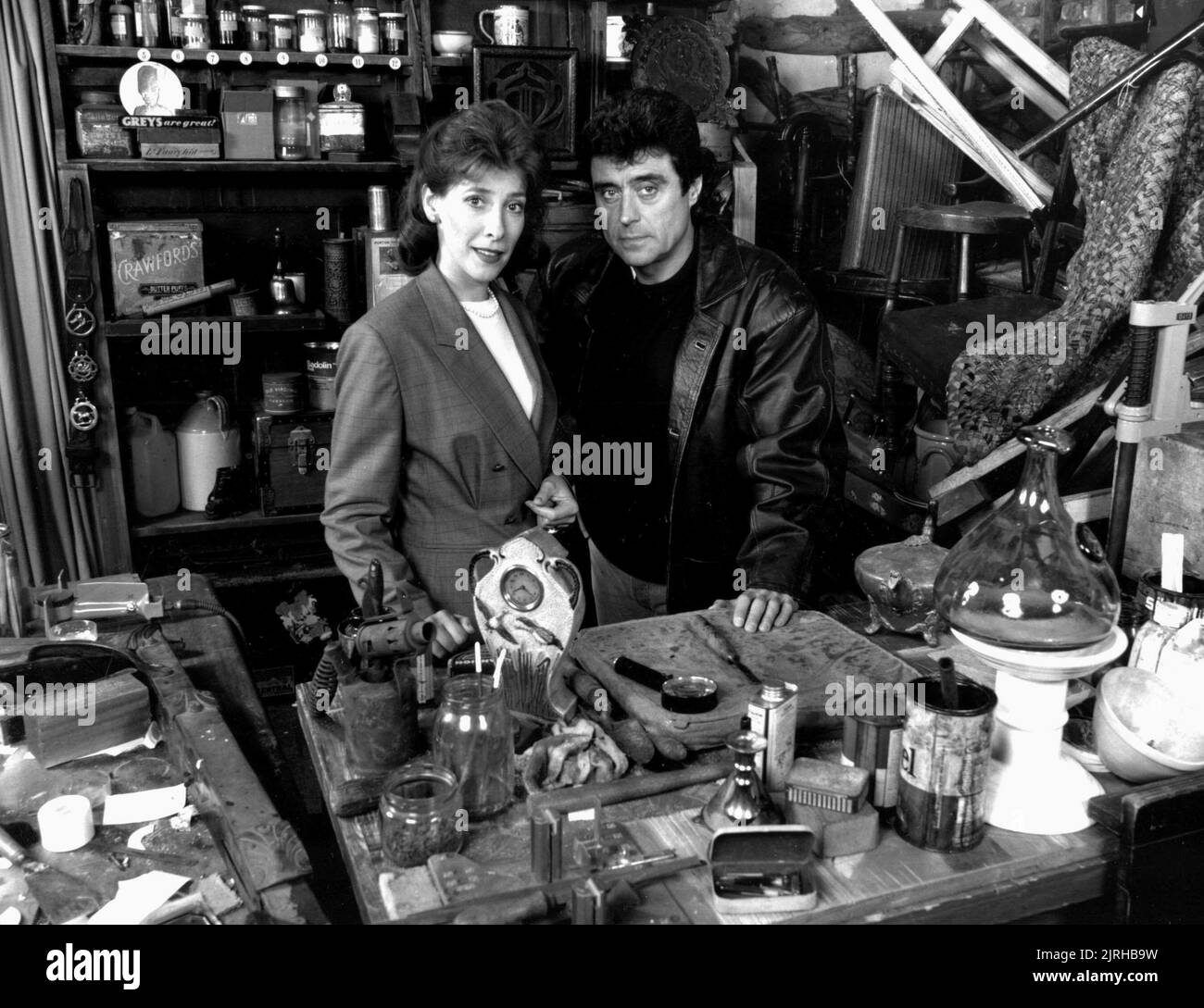 PHYLLIS LOGAN, IAN MCSHANE, LOVEJOY, 1986 Stock Photo - Alamy