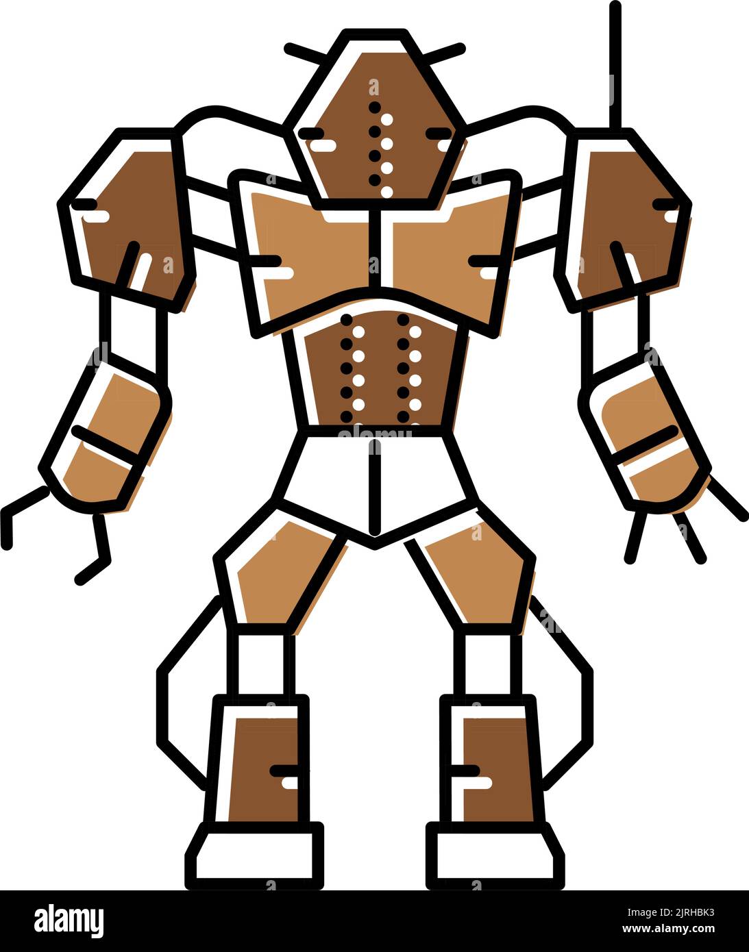 robot monster color icon vector illustration Stock Vector Image & Art ...