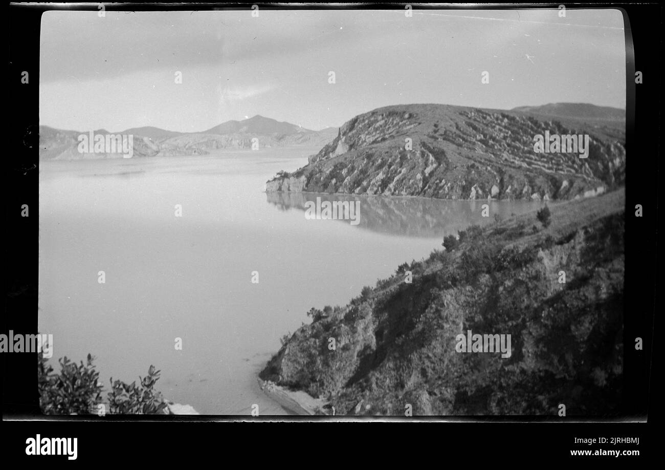 [North Island lake], 1920s-1930s, North Island, by Roland Searle Stock ...