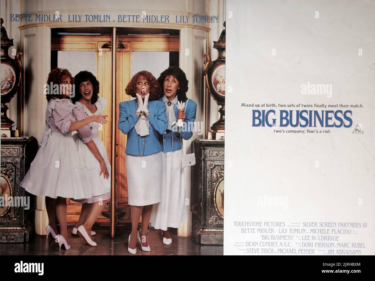 BETTE MIDLER, LILLY TOMLIN POSTER, BIG BUSINESS, 1988 Stock Photo - Alamy