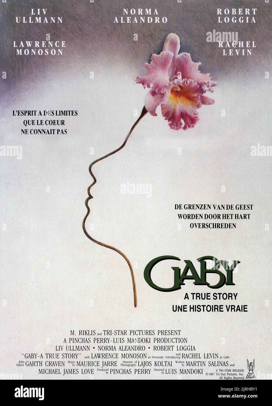 FILM POSTER, GABY: A TRUE STORY, 1987 Stock Photo - Alamy
