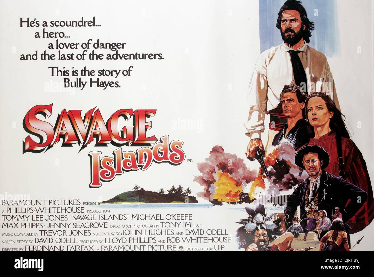 FILM POSTER, SAVAGE ISLANDS, 1983 Stock Photo - Alamy