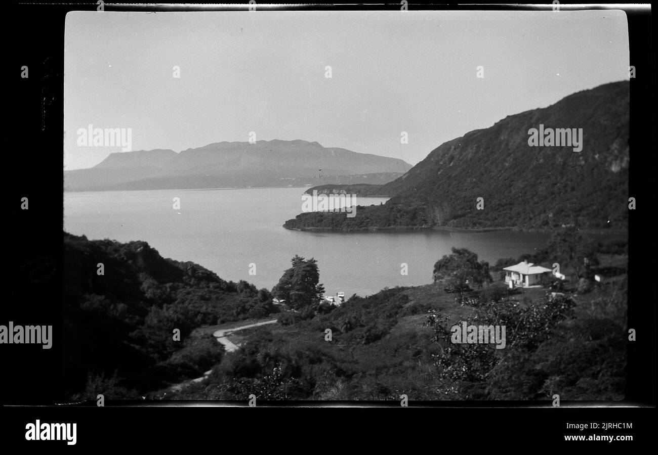 [North Island lake], 1920s-1930s, North Island, by Roland Searle Stock ...