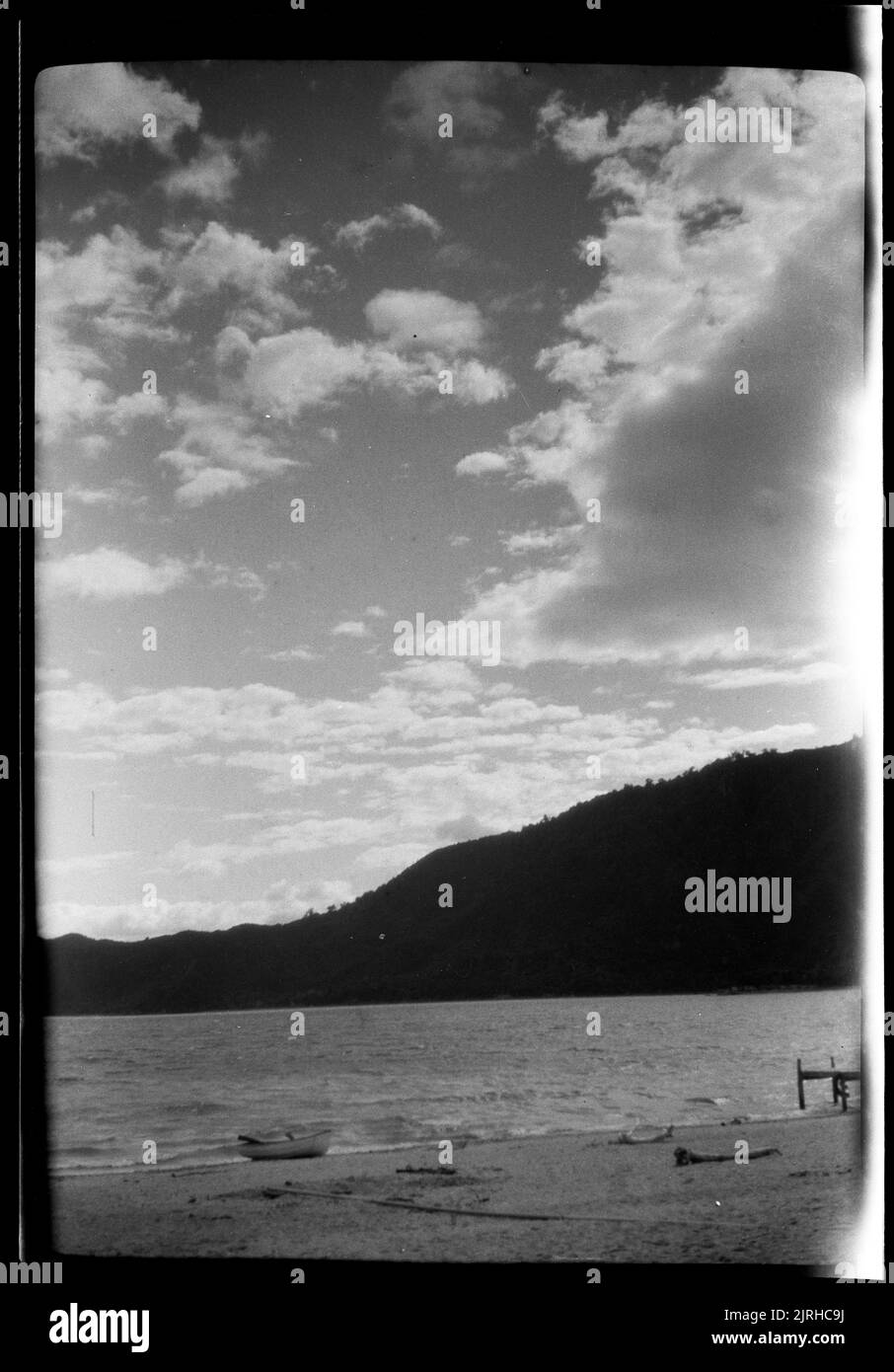 [North Island lake], 1920s-1930s, North Island, by Roland Searle Stock ...