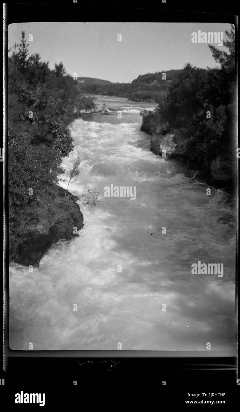 [North Island river], 1920s-1930s, North Island, by Roland Searle Stock ...