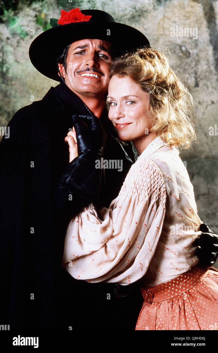 GEORGE HAMILTON, LAUREN HUTTON, ZORRO: THE GAY BLADE, 1981 Stock Photo ...