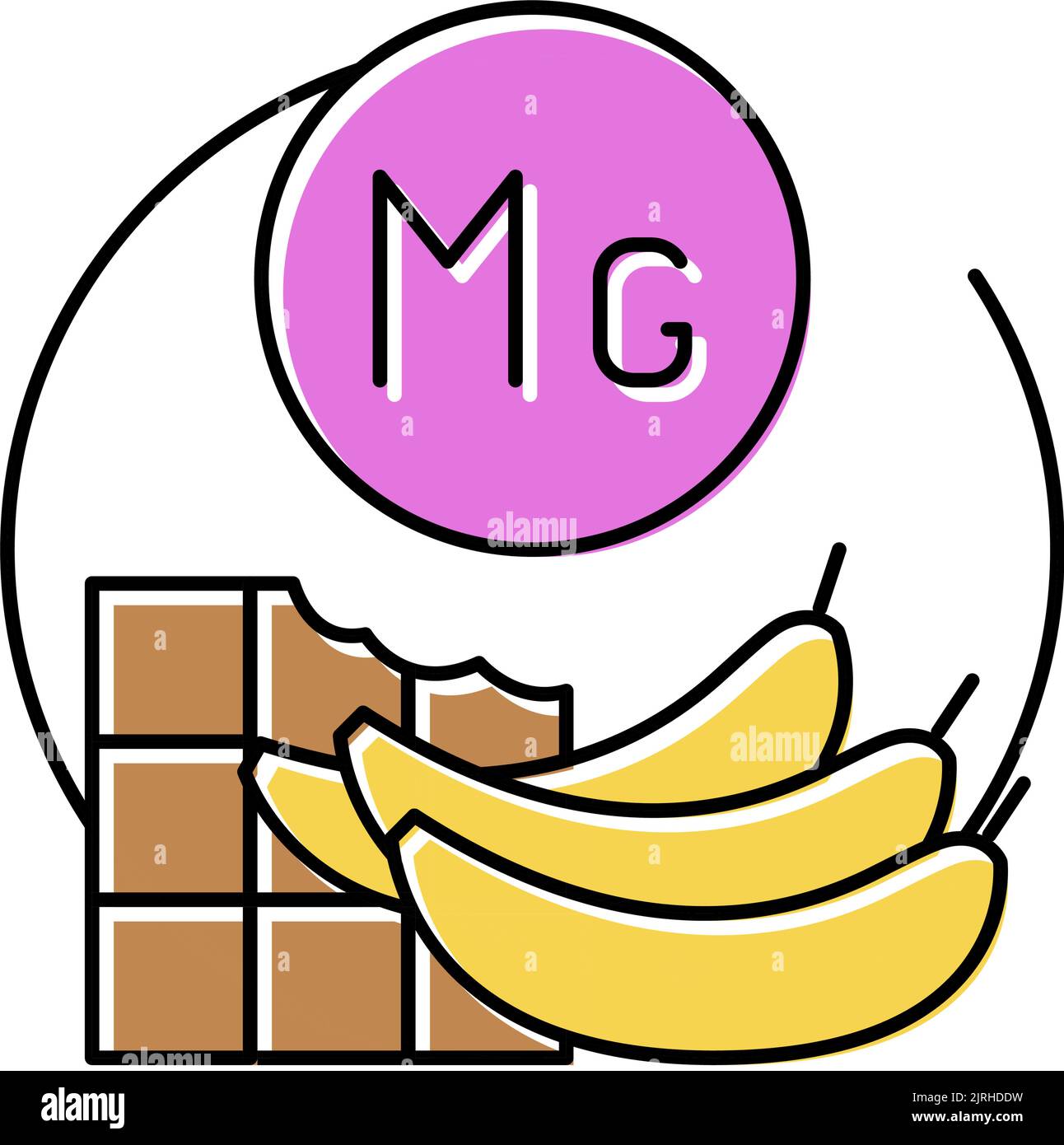 mg vitamin color icon vector illustration Stock Vector Image & Art - Alamy