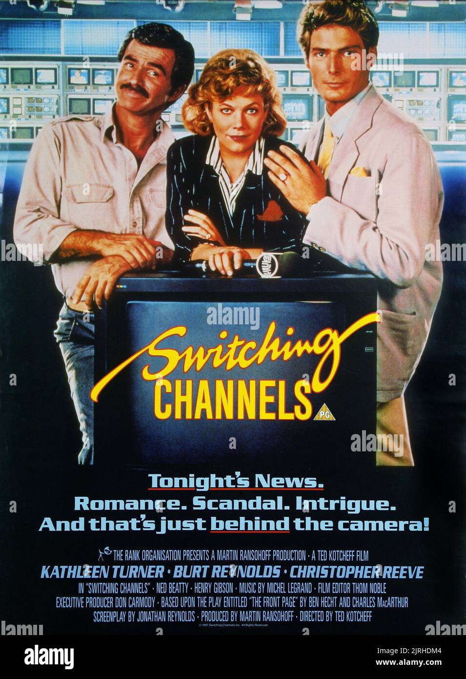 BURT REYNOLDS, KATHLEEN TURNER, CHRISTOPHER REEVE POSTER, SWITCHING ...