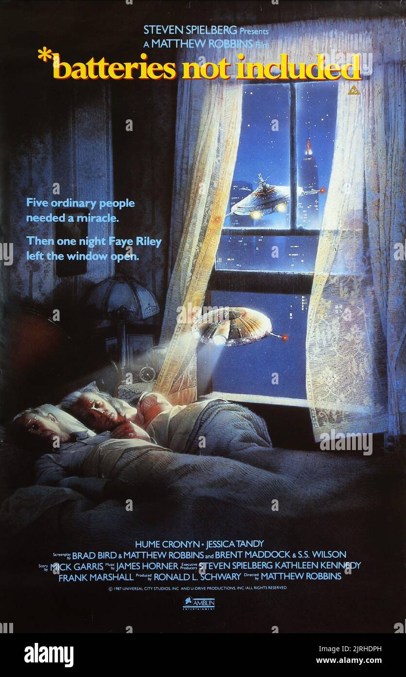 HUME CRONYN, JESSICA TANDY POSTER, BATTERIES NOT INCLUDED, 1987 Stock ...