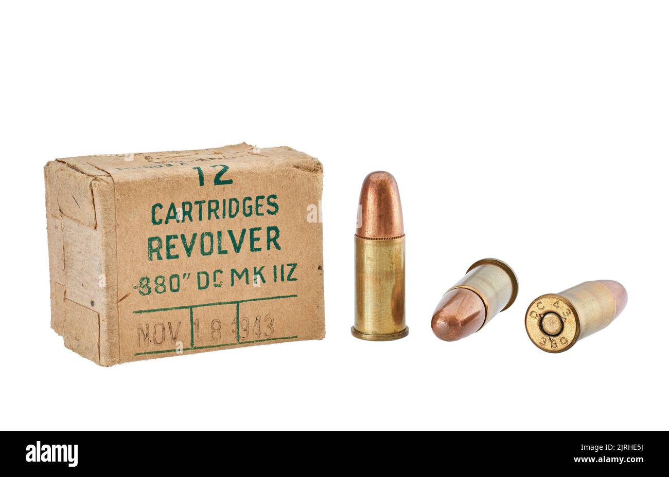 Revolver on ammunition box hi-res stock photography and images - Alamy