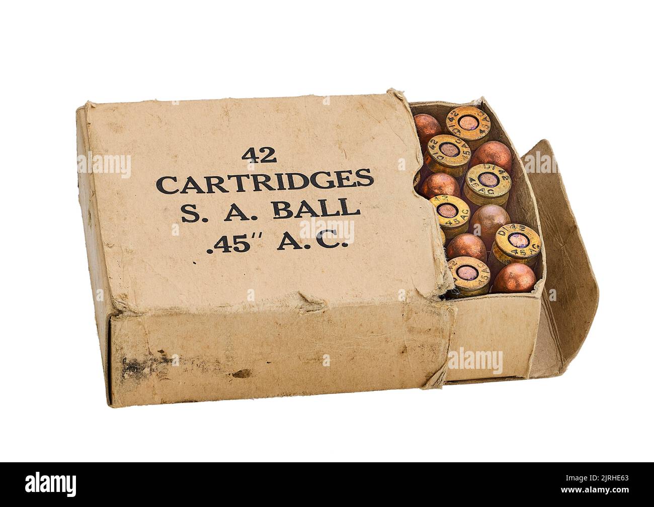 Set gun bullets isolated Cut Out Stock Images & Pictures - Alamy