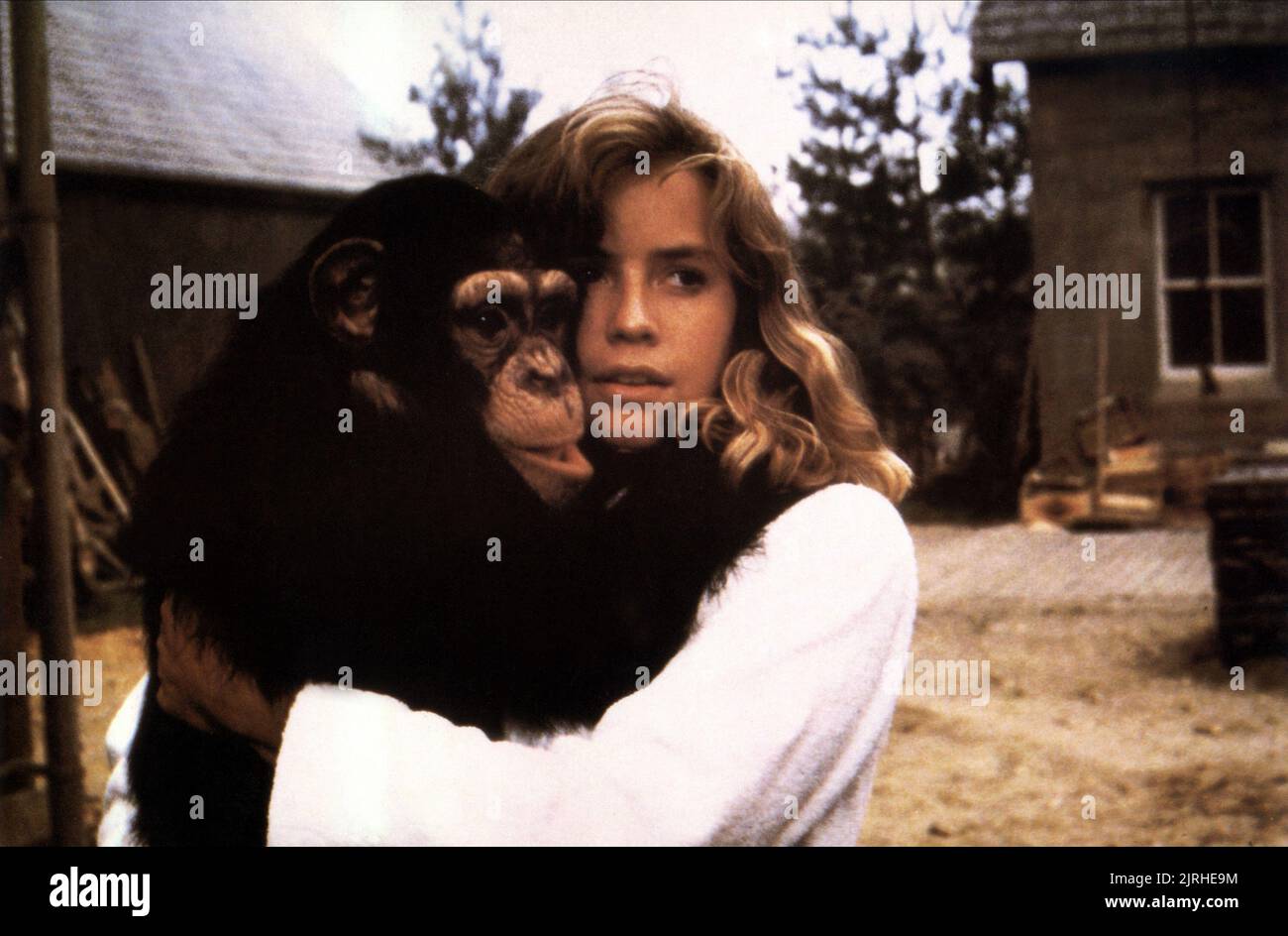 CHIMP, ELISABETH SHUE, LINK, 1986 Stock Photo - Alamy