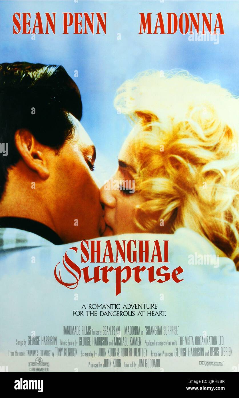 FILM POSTER, SHANGHAI SURPRISE, 1986 Stock Photo - Alamy