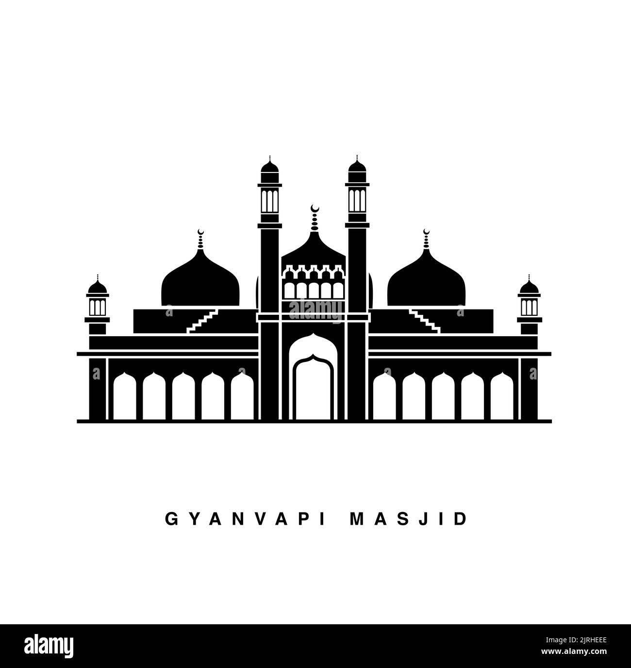 Gyanvapi mosque varanasi Stock Vector Images - Alamy