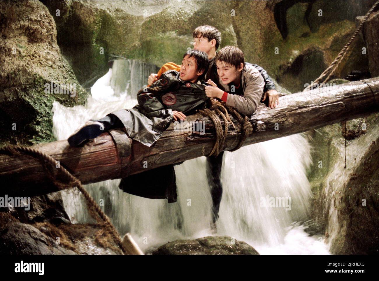 JONATHAN KE QUAN, SEAN ASTIN, COREY FELDMAN, THE GOONIES, 1985 Stock ...