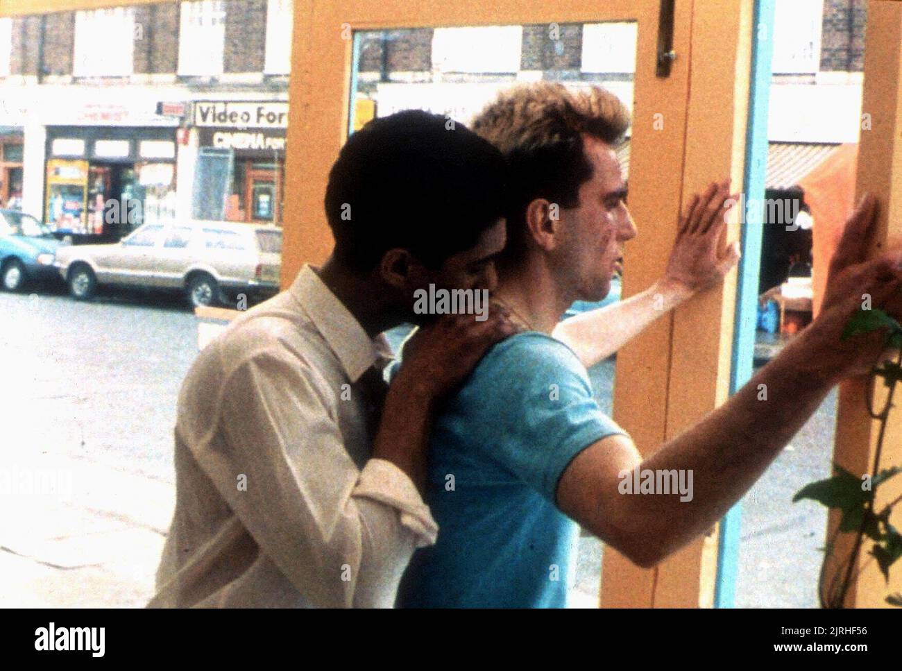 GORDON WARNECKE, DANIEL DAY-LEWIS, MY BEAUTIFUL LAUNDRETTE, 1985 Stock ...