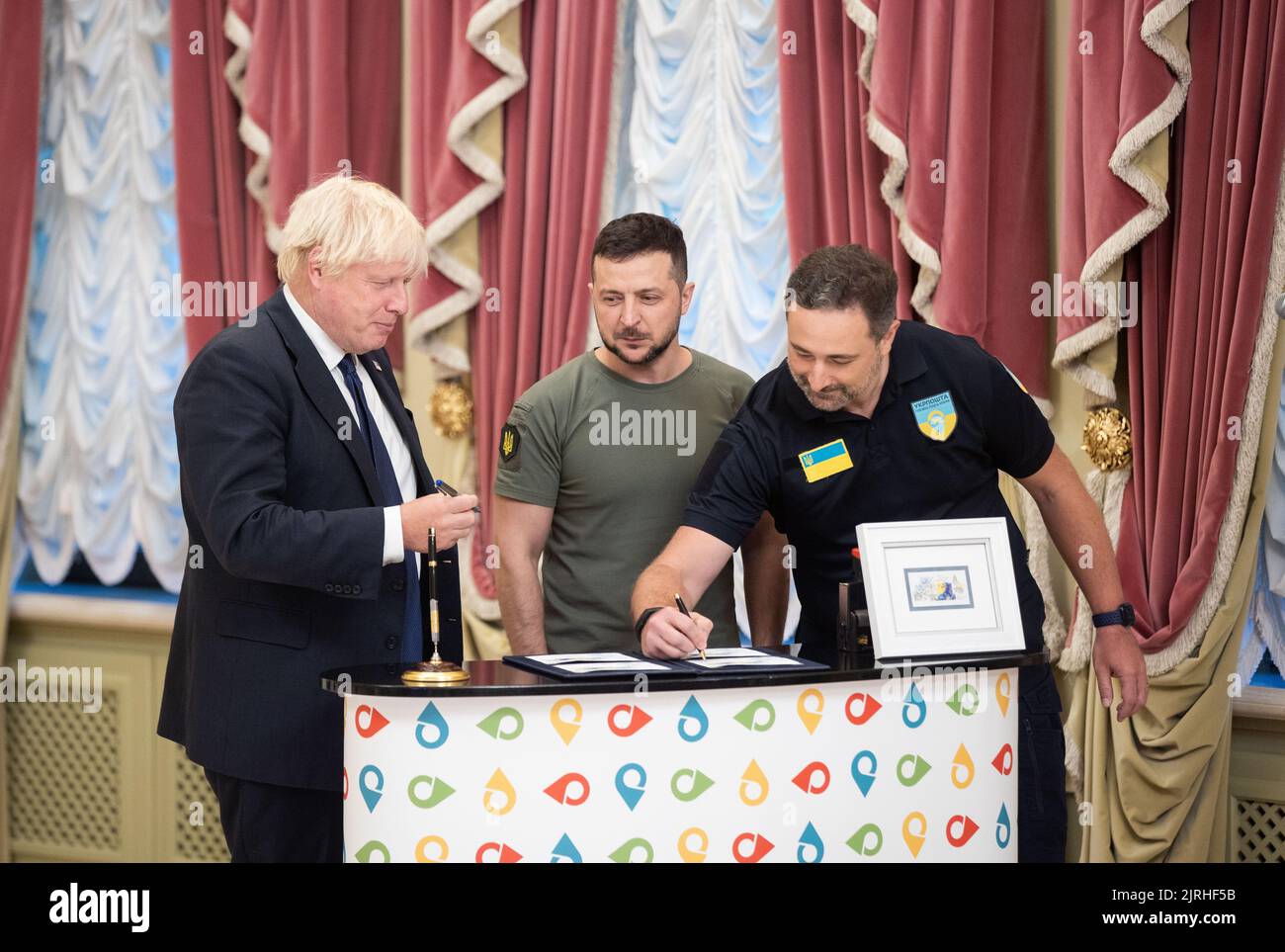 Lviv, Ukraine. 24th Aug, 2022. Ukrposhta Director Ihor Smilianskyi ...