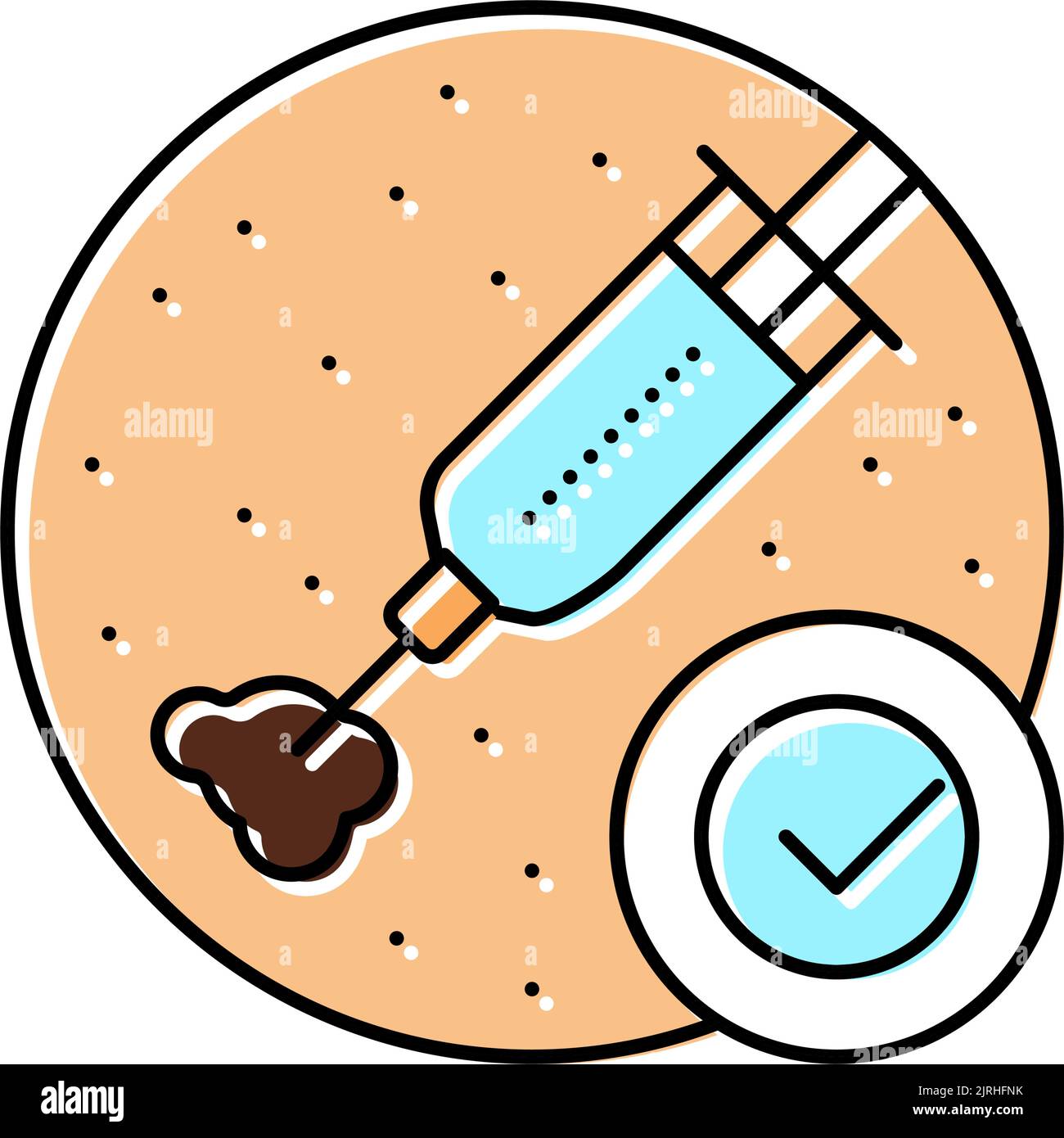 corticosteroid injection color icon vector illustration Stock Vector ...